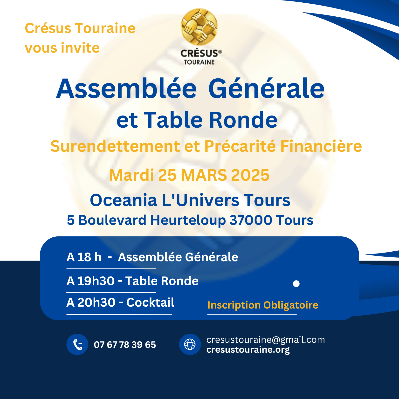 Répondez avant le 20 mars 2025: Invitation AG plus Table Ronde - CRÉSUS ...